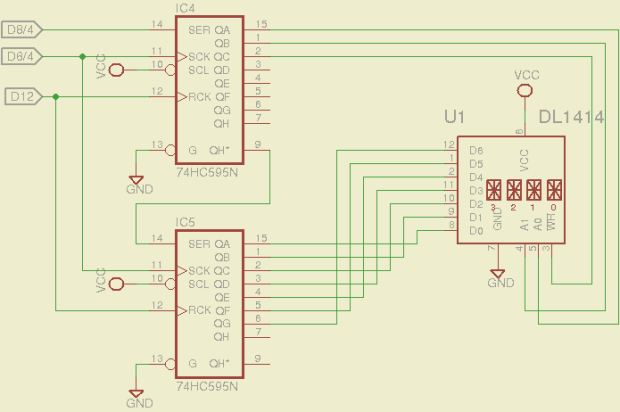 Arduino Snippets: DL1414 LED Character Display – The Smell of Molten ...