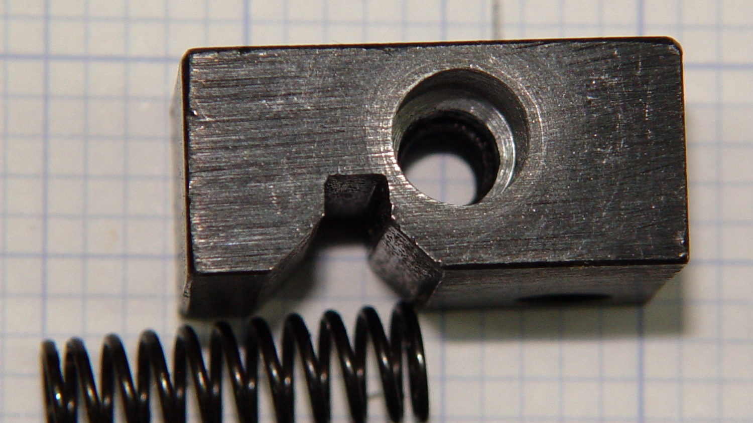 Mini-Lathe Carriage Stop: Spring Counterbore – The Smell of Molten ...