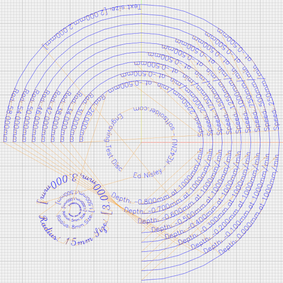 CNC 3018-Pro: Diamond Drag Engraving Test Disk – The Smell of Molten ...