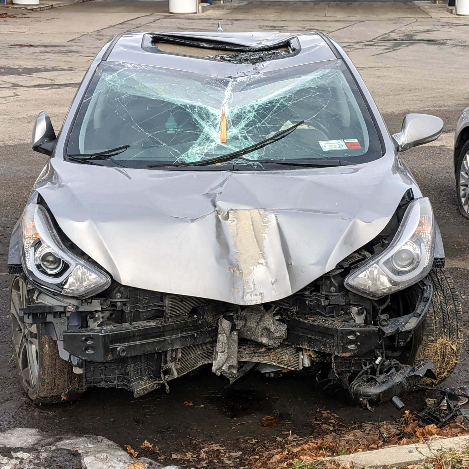 Car vs. Pole: That Ain’t Gonna Buff Right Out – The Smell of Molten ...