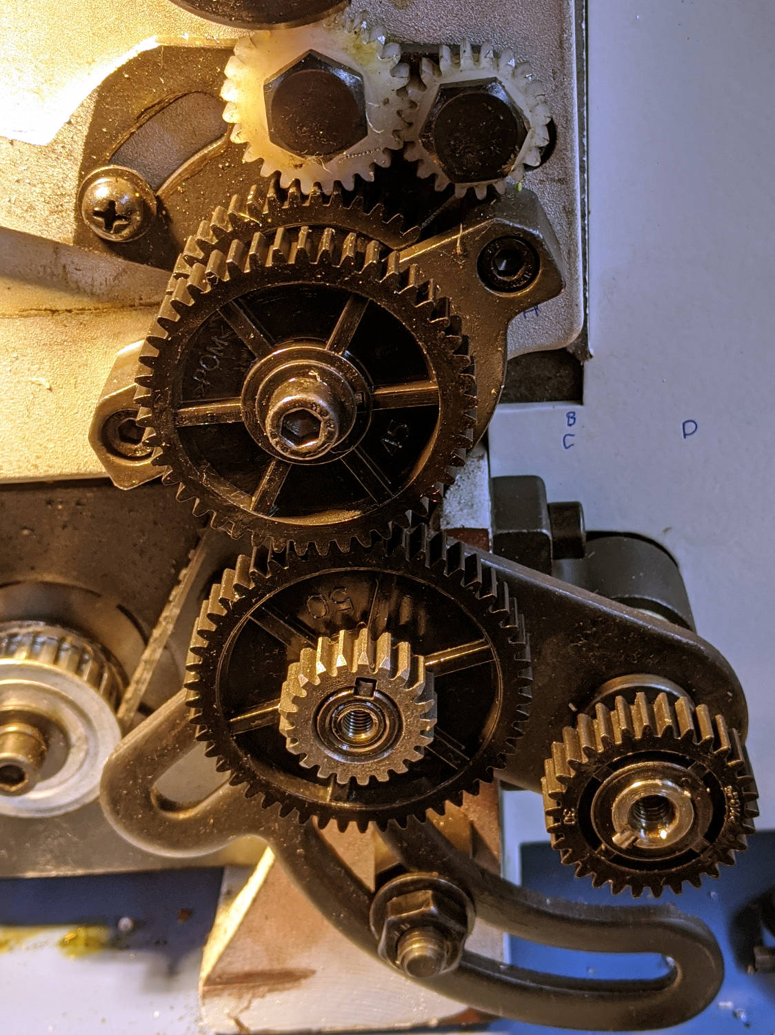 Mini-Lathe Metric Threading: 21 Tooth Gear – The Smell of Molten ...