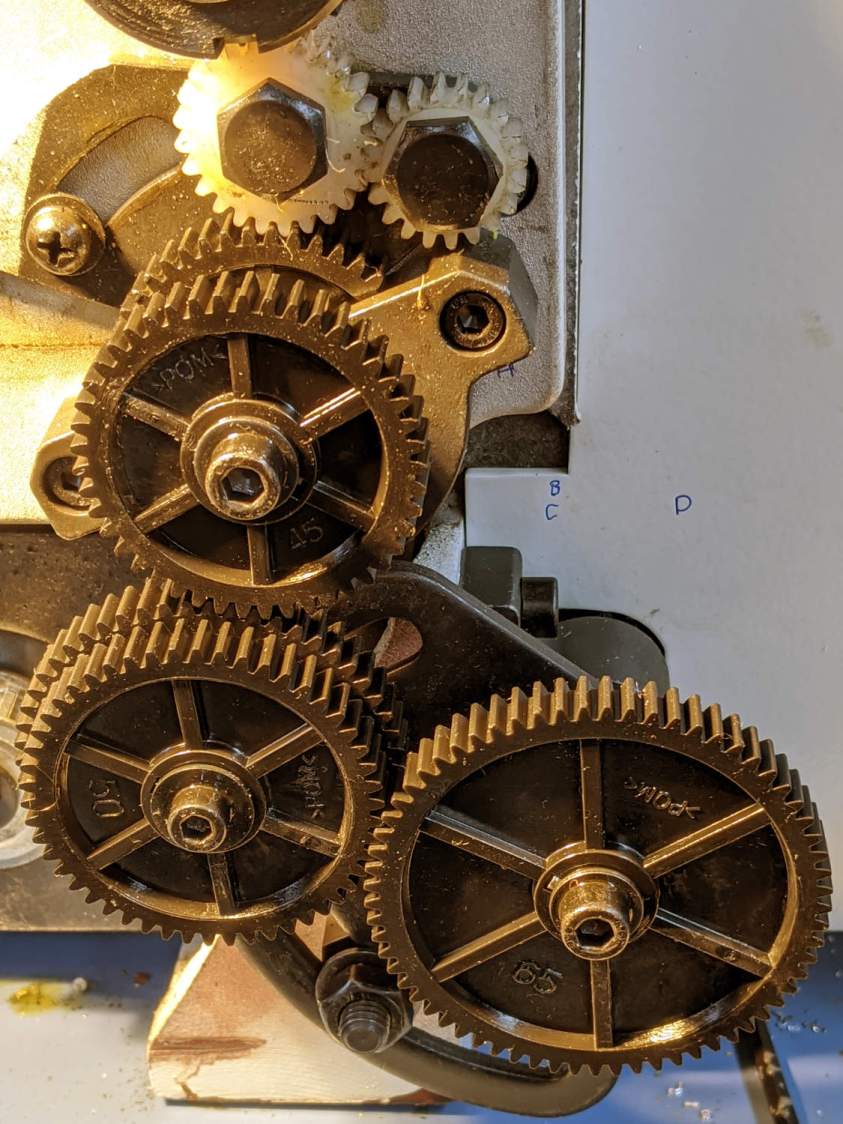 Mini-Lathe Metric Threading: 21 Tooth Gear – The Smell of Molten ...