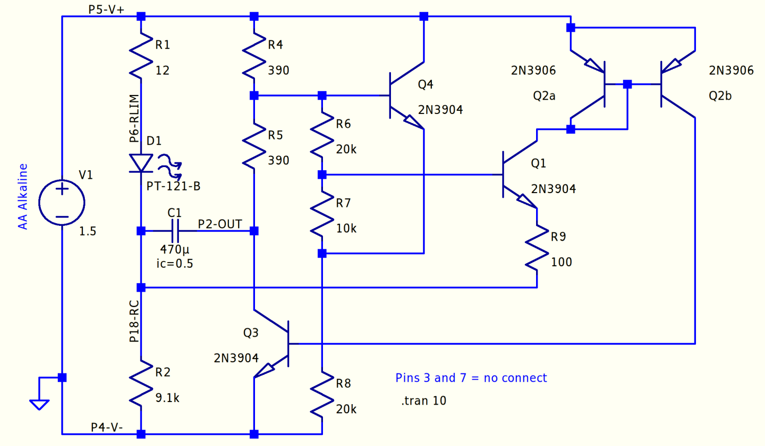Discrete LM3909 LED Flasher: Circuit Variations – The Smell of Molten ...