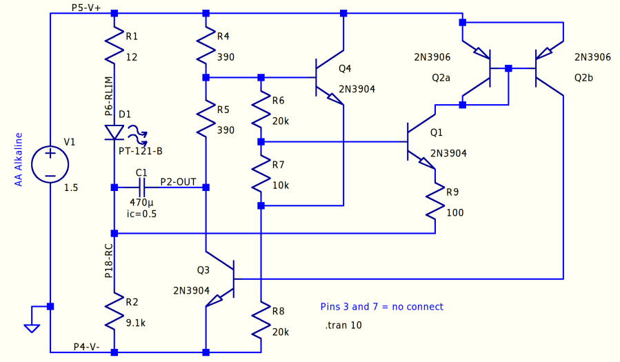 Discrete LM3909 LED Flasher: Circuit Variations – The Smell of Molten ...