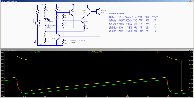 Discrete LM3909 LED Flasher: Circuit Variations – The Smell of Molten ...