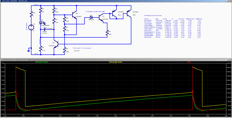 Discrete LM3909 LED Flasher: Circuit Variations – The Smell of Molten ...