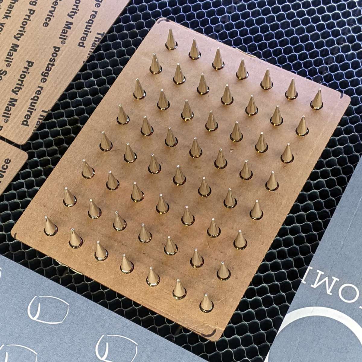 OMTech 60 W Laser: Spike Plates – The Smell of Molten Projects in the ...