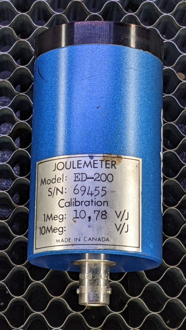 Gentec ED-200 Optical Joulemeter: Specs – The Smell of Molten Projects in the Morning