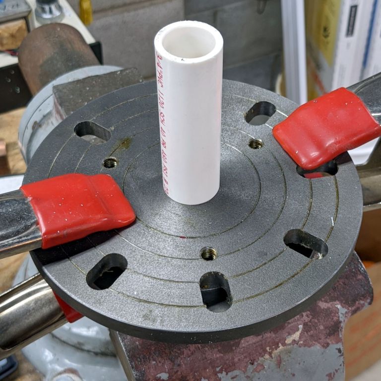Mini-Lathe: Adapting a Five Inch Four Jaw Chuck Adapter Plate – The ...