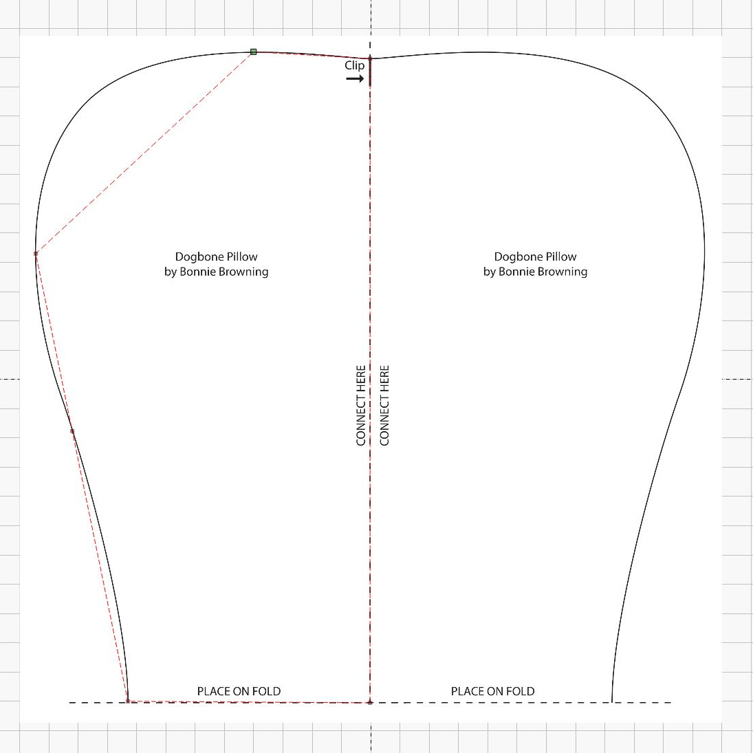 Dogbone Pillow Pattern – The Smell of Molten Projects in the Morning