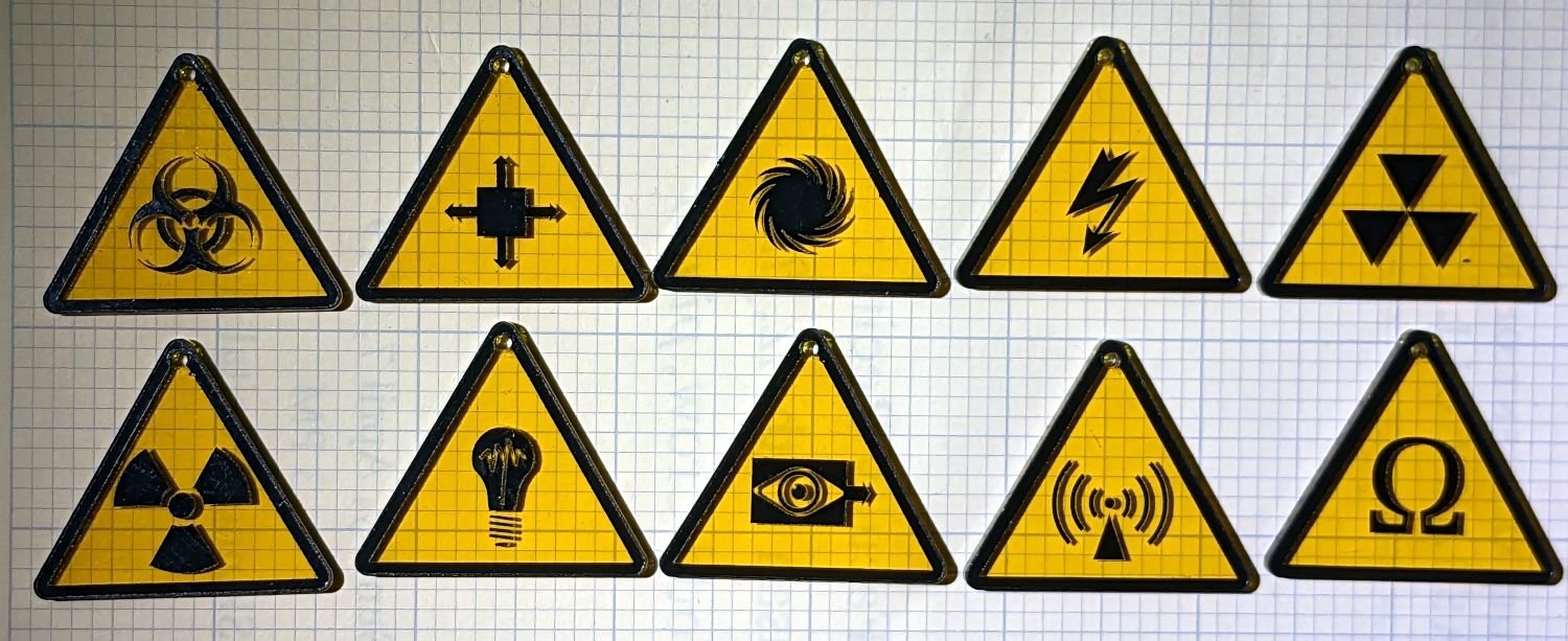 Danger Zone Earrings: More SCP Warning Labels – The Smell of Molten ...