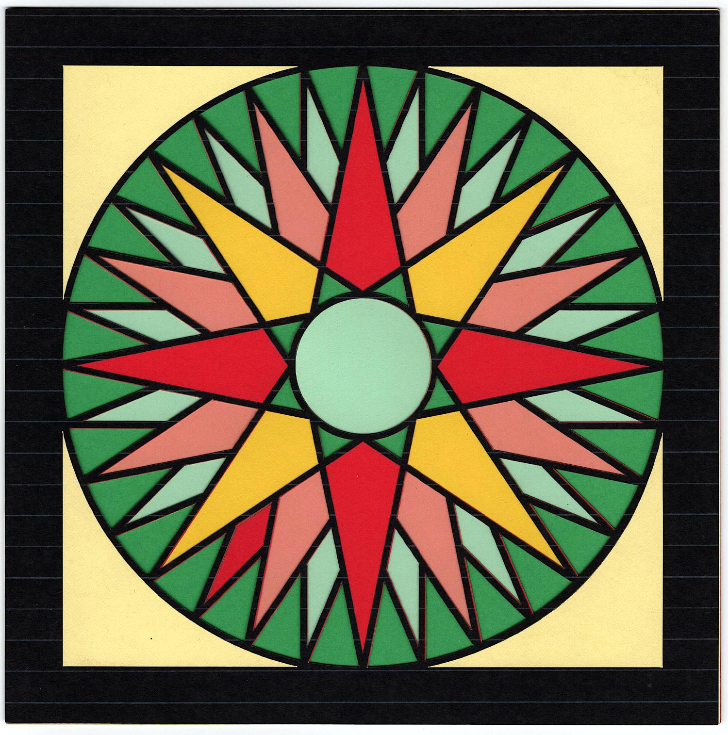 Layered Paper: Mariner’s Compass Block – The Smell of Molten Projects ...