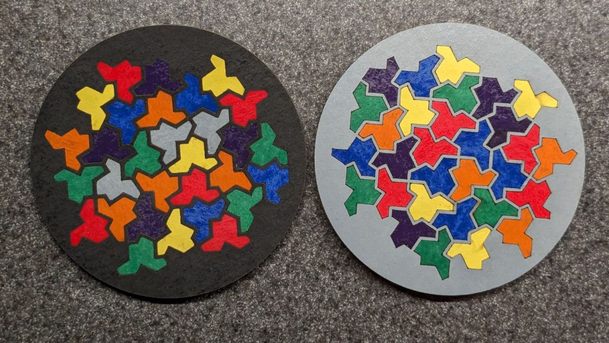 Tiled Einstein Coasters – The Smell of Molten Projects in the Morning