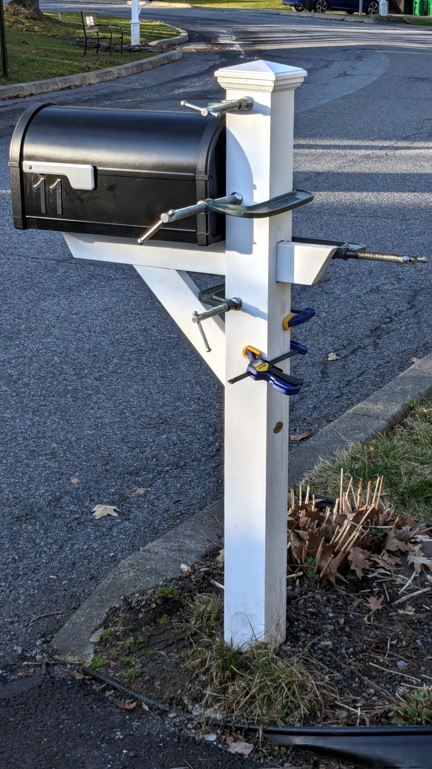 Mailbox Post Repair – The Smell of Molten Projects in the Morning