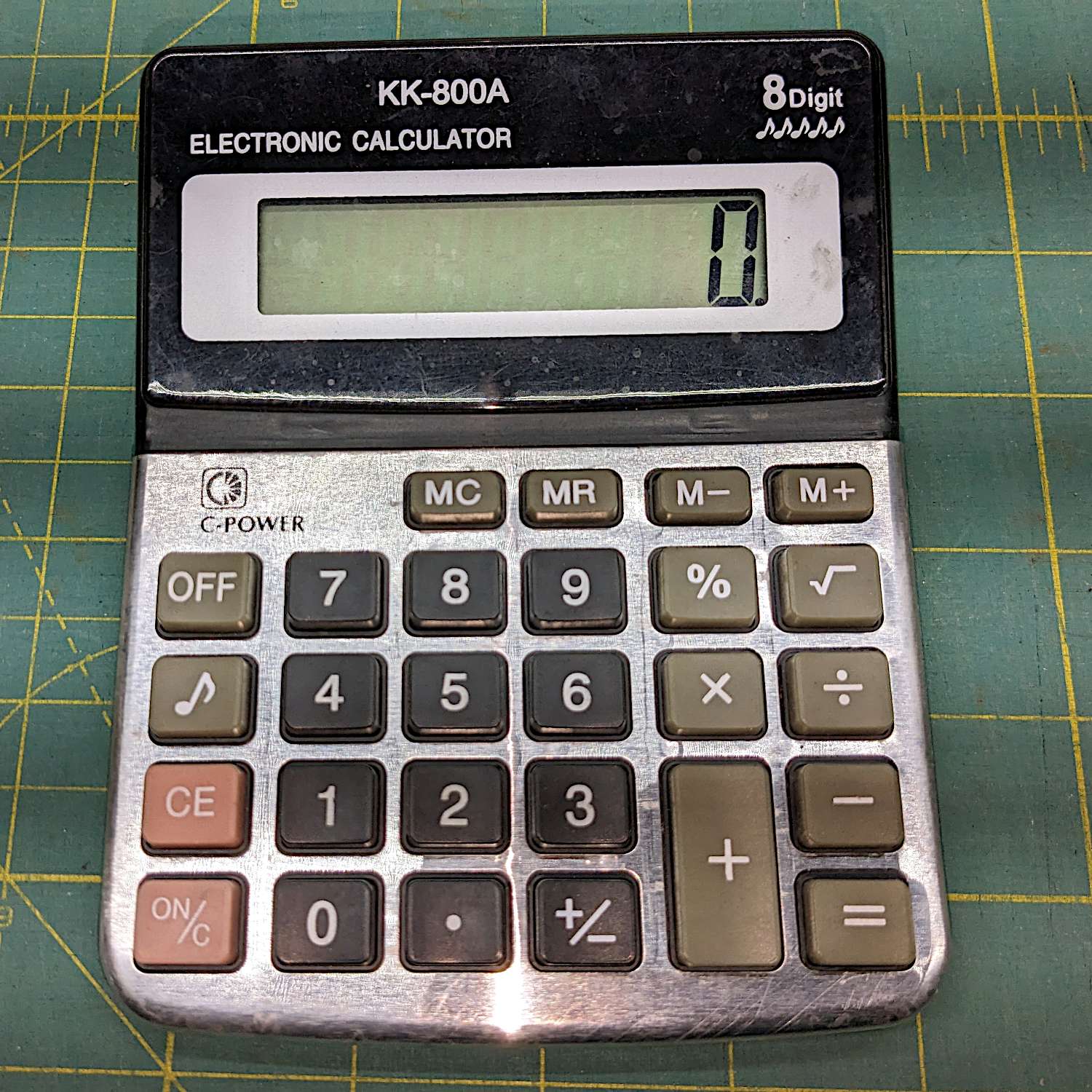 C-Power KK-800A Calculator Dress Panel Re-gluing – The Smell of Molten ...