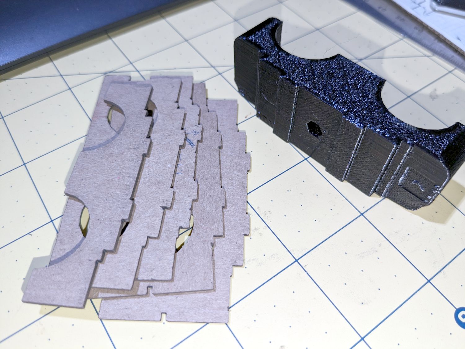 Laser-cut Profile Test Pieces – The Smell of Molten Projects in the Morning