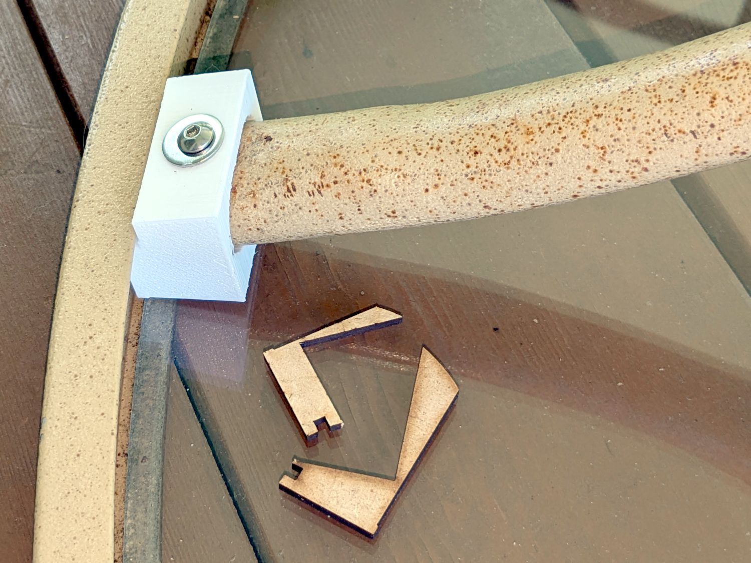 Glass-top Patio Table Leg Brackets: Hardfought – The Smell of Molten ...